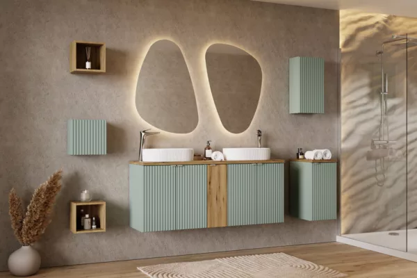 Line Reed Green Vanity – Newline